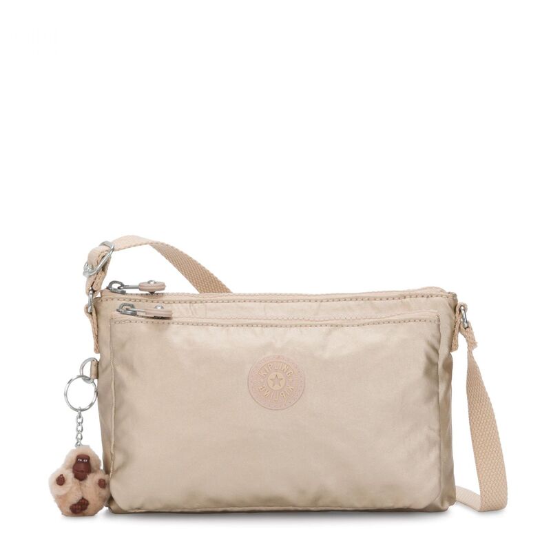 KIPLING Mikaela Bag Starry Gold Metallic | Shopee Malaysia