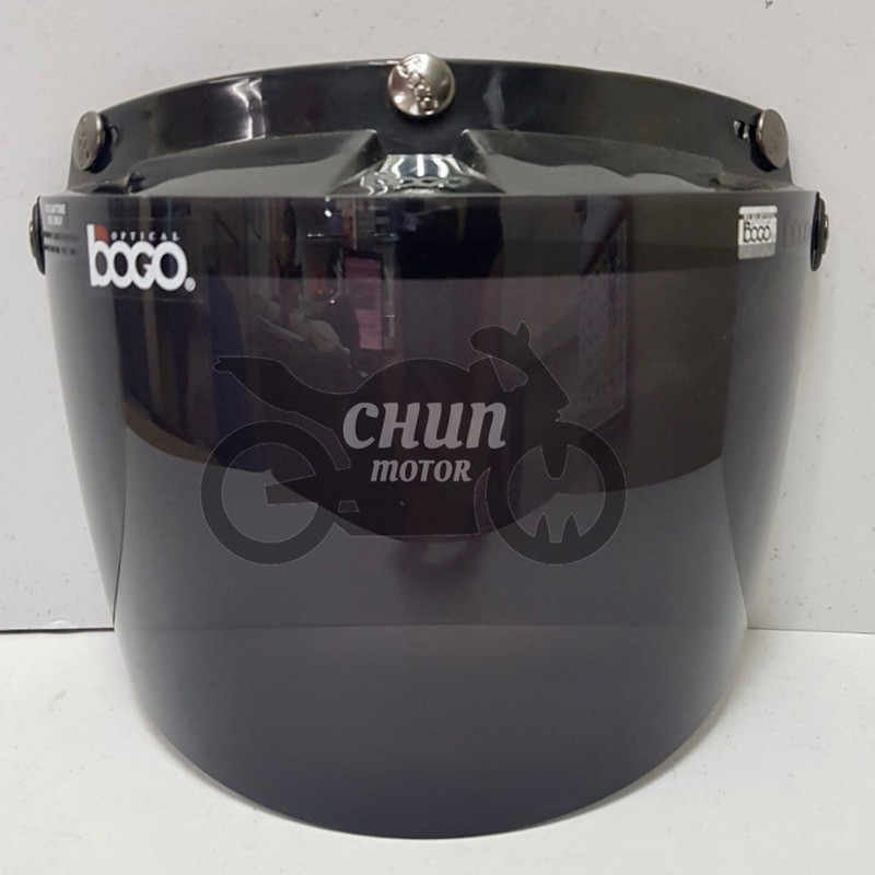 Original Bogo Visor Dark Grey for 3pin/3Button Helmet (MS88, MHR, SGV ...