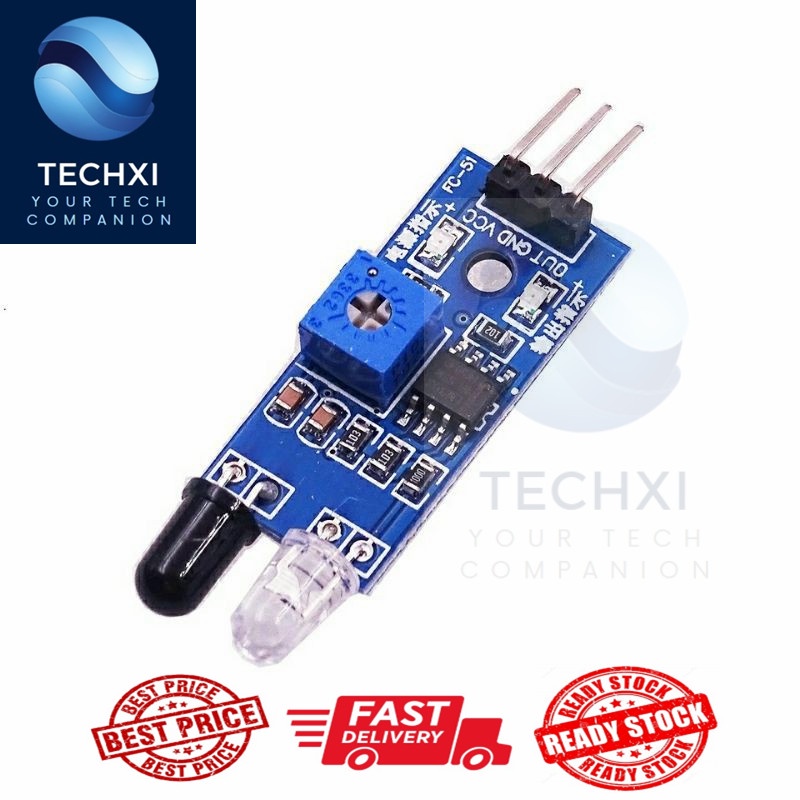 Infrared Module - IR Obstacle Avoidance Sensor Arduino Car Robot ...