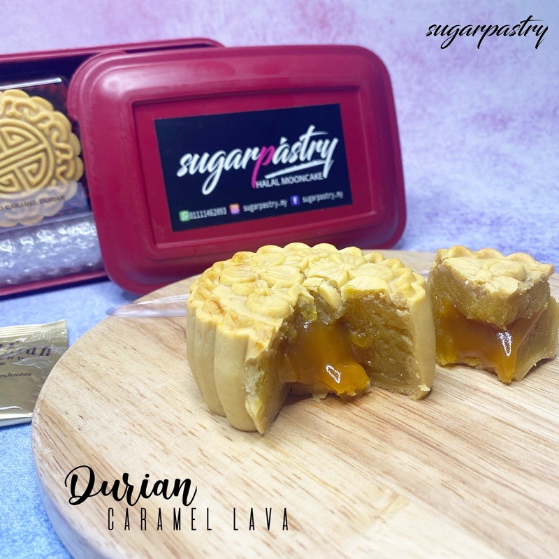 HALAL MOONCAKE KUIH BULAN HALAL MALAYSIA SUGARPASTRY DURIAN CARAMEL ...