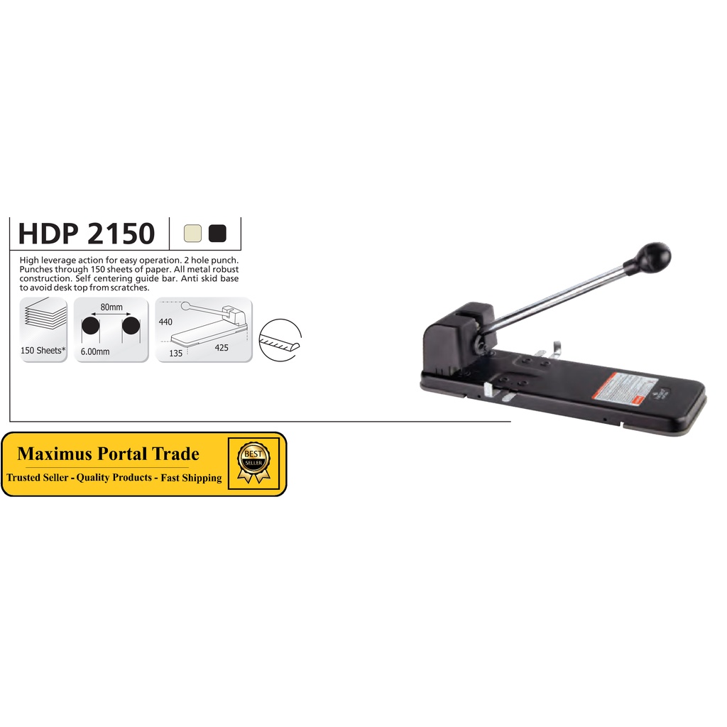 Kangaro Heavy Duty 2 Holes Puncher HDP-2150 | Shopee Malaysia