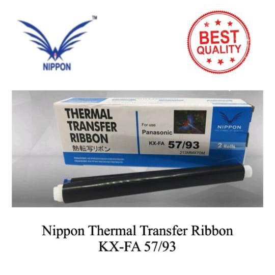 Nippon Fax Thermal Transfer Ribbon KX-FA 57/93 - (2 Rolls) | Shopee ...