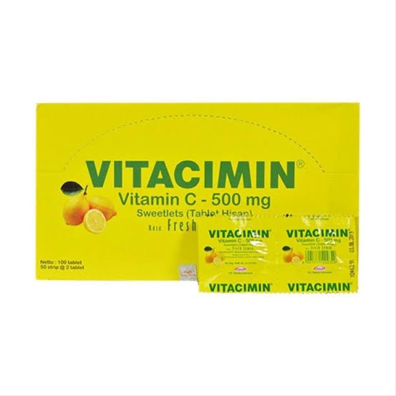 Vitacimin Vitamin C 500mg Lemon Flavor Suction Tablet | Shopee Malaysia