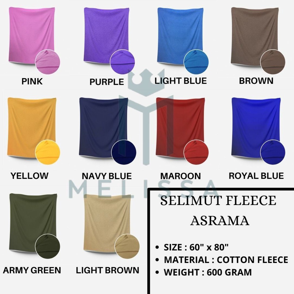 READY STOCK - SELIMUT FLEECE ASRAMA PREMIUM | Shopee Malaysia