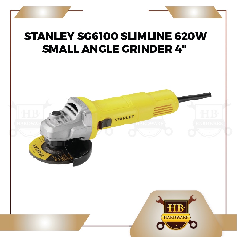 STANLEY SG6100 SLIMLINE 900W SMALL ANGLE GRINDER 4" | Shopee Malaysia
