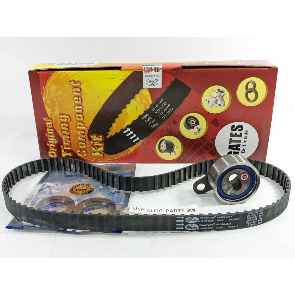 TOYOTA AE92 1.6 4AFE GATES Original Timing Belt Kit Set with VITON Oil ...