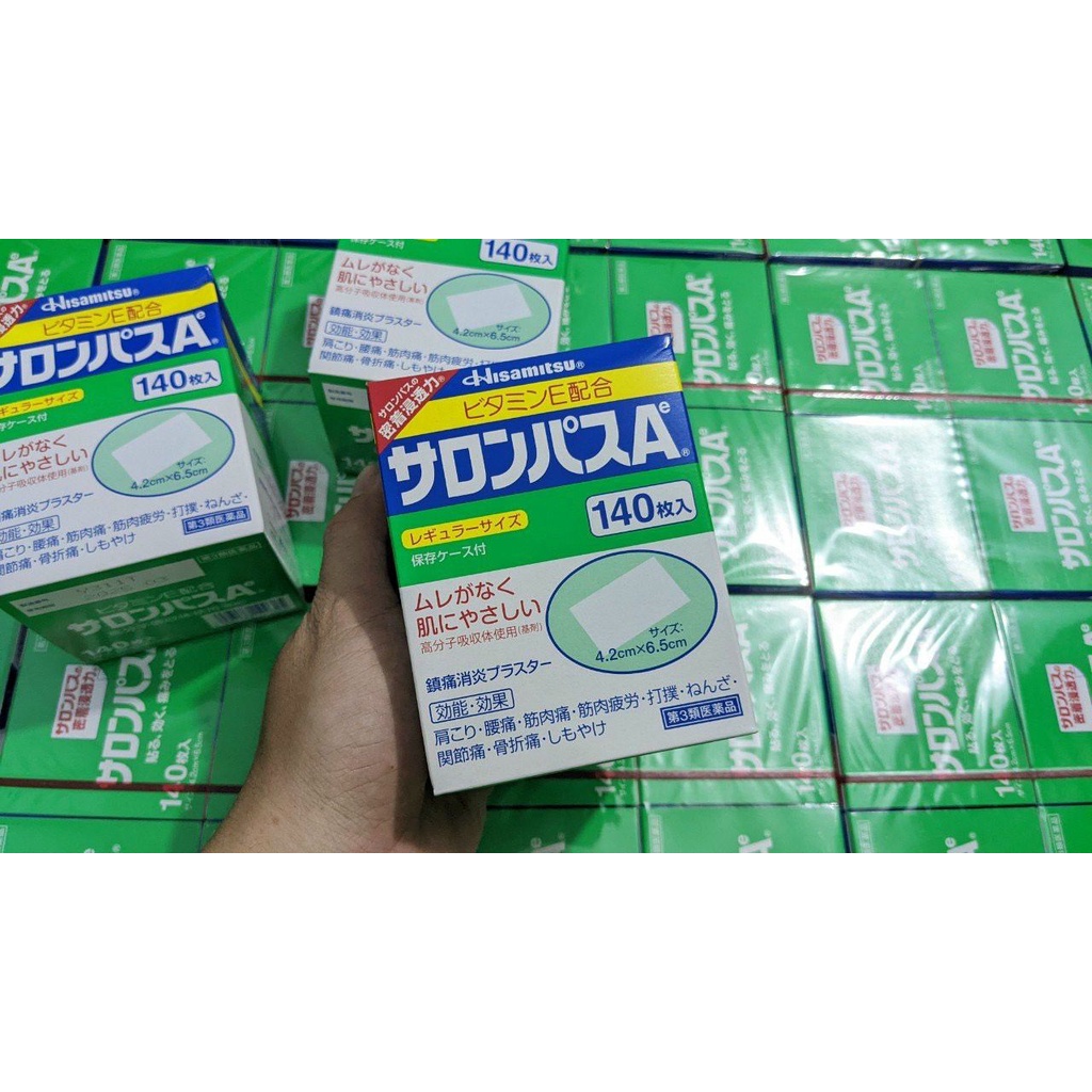 Japan Hisamitsu Salonpas Patch Muscle Pain relief patch 140 Patches Exp ...