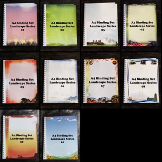 A4 Binding Set 2 (Buku Folio/Buku Skrap) Binding Paper With Plastic ...