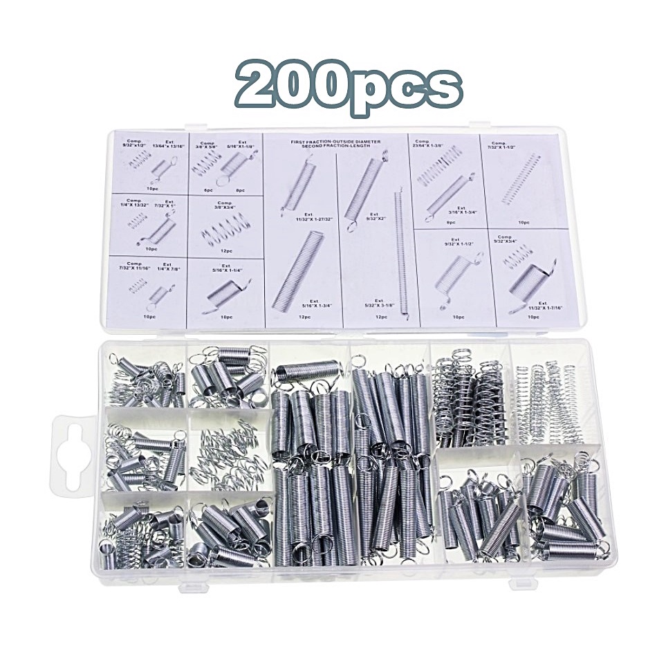 200pcs Steel Spring Tension Electrical Hardware Drum Extension Coil ...