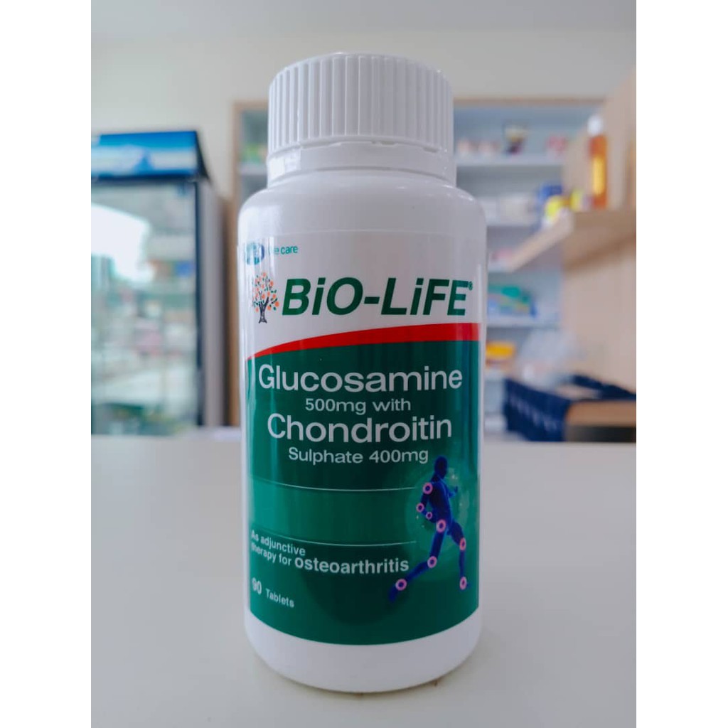 BIO-LIFE GLUCOSAMINE & CHONDROITIN 500MG/400MG 90S (TABLET) | Shopee ...