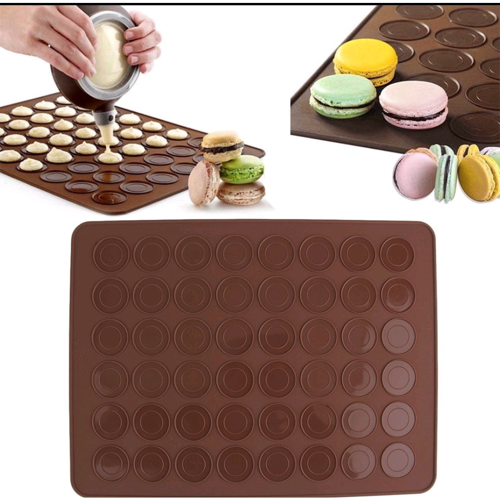 Cake Hole Mold Silicone Macaron Macaroon Pastry Oven Baking Mould Sheet ...