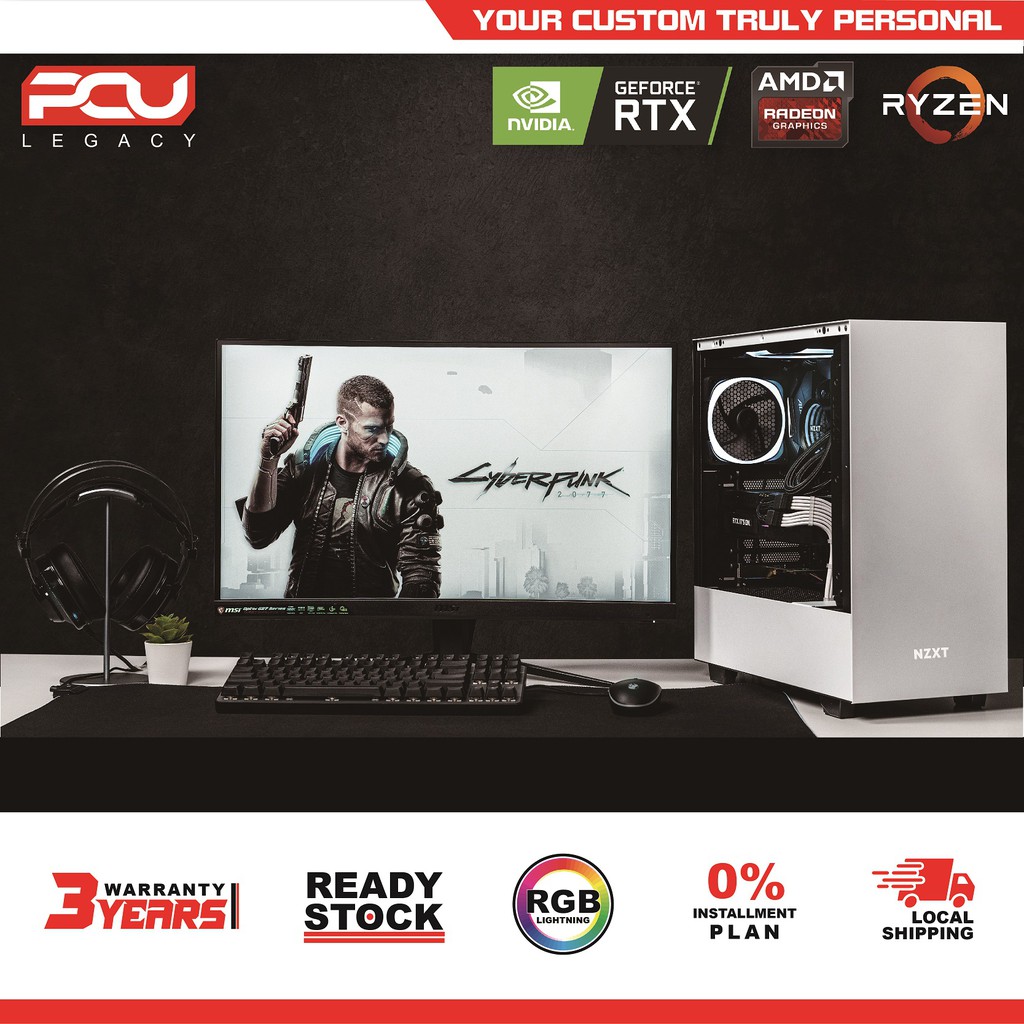 [ REDUCTION MYR 320.00 ] Custom gaming pc / nzxt h510 kraken / amd ...