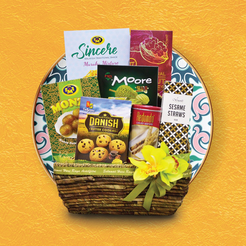 Hari Raya Hamper THR1 Traditional Hamper Basket Hamper By Hamper ...