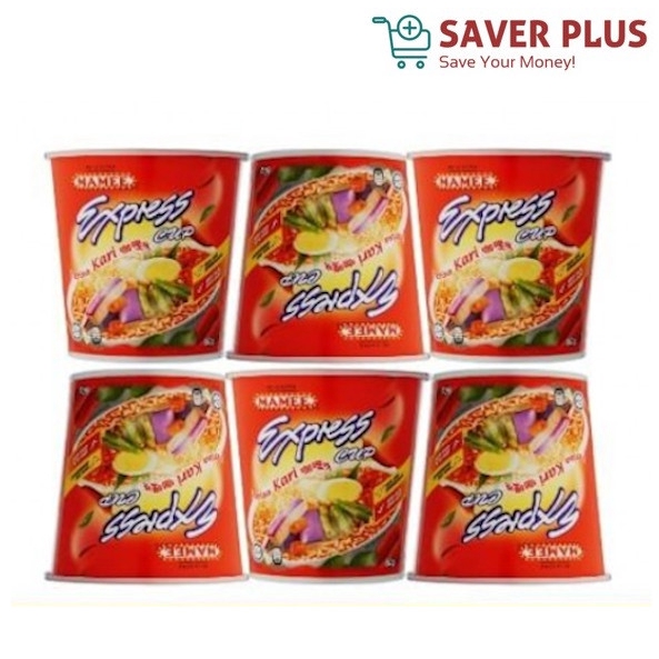 Mamee Express Cup Curry 60g x 6's | Shopee Malaysia