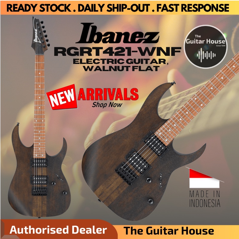 Ibanez RGRT421-WNF RG Series Electric Guitar - Walnut Flat (RGRT421-WNF ...