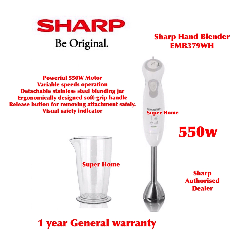 Sharp Hand Blender EMB379WH - 550w | Shopee Malaysia