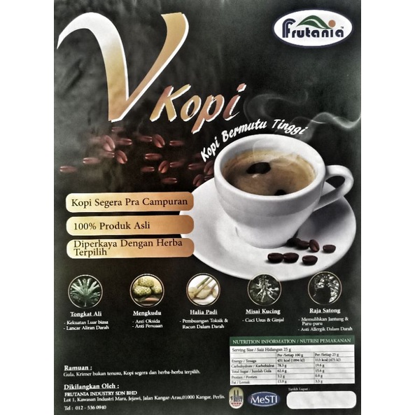 V kopi (herba kesihatan) | Shopee Malaysia