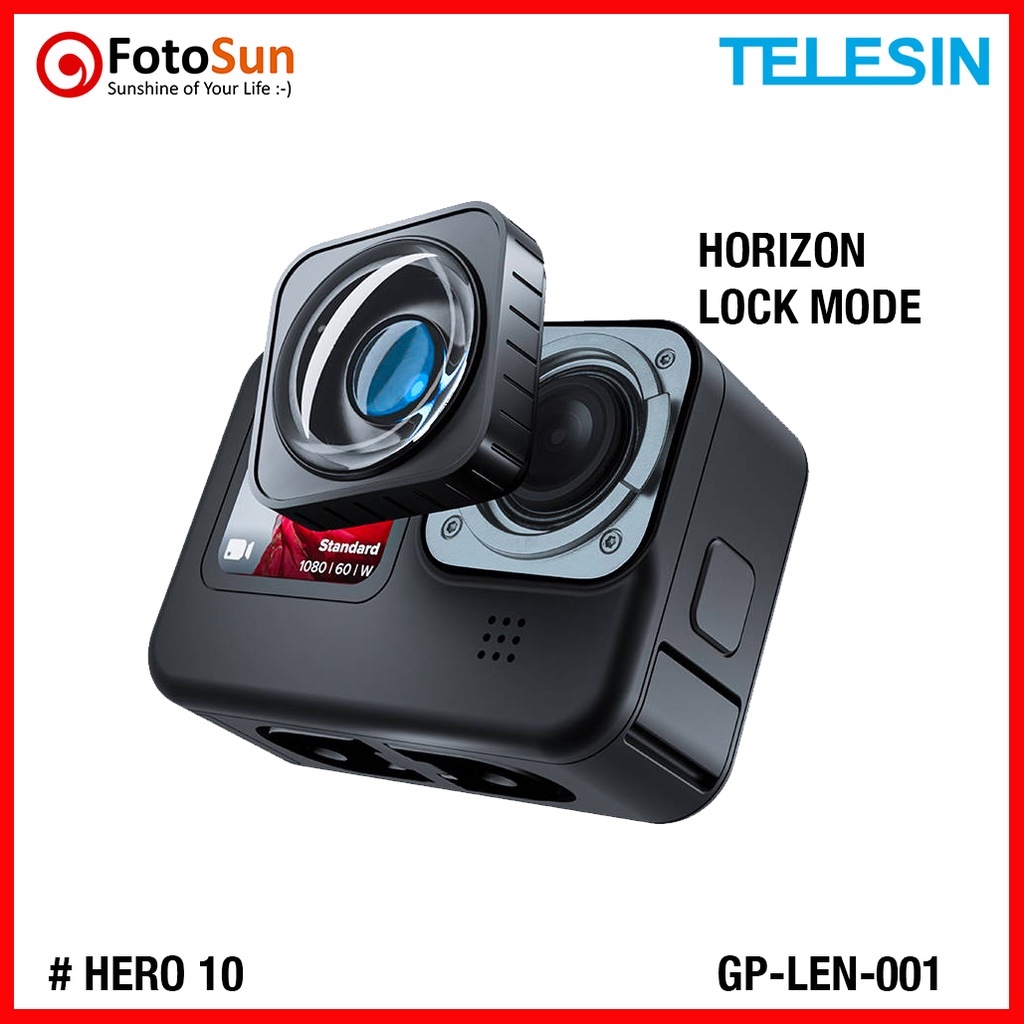 Telesin Gopro lens Mod - Gopro Hero 10 horizon lock lens module GP-lens ...