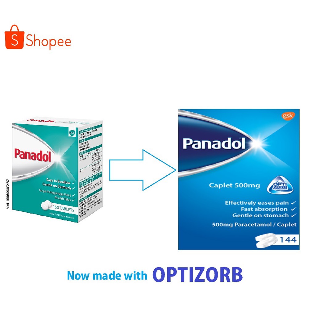 Panadol Optizorb Advance 500mg Caplet 144's | Shopee Malaysia