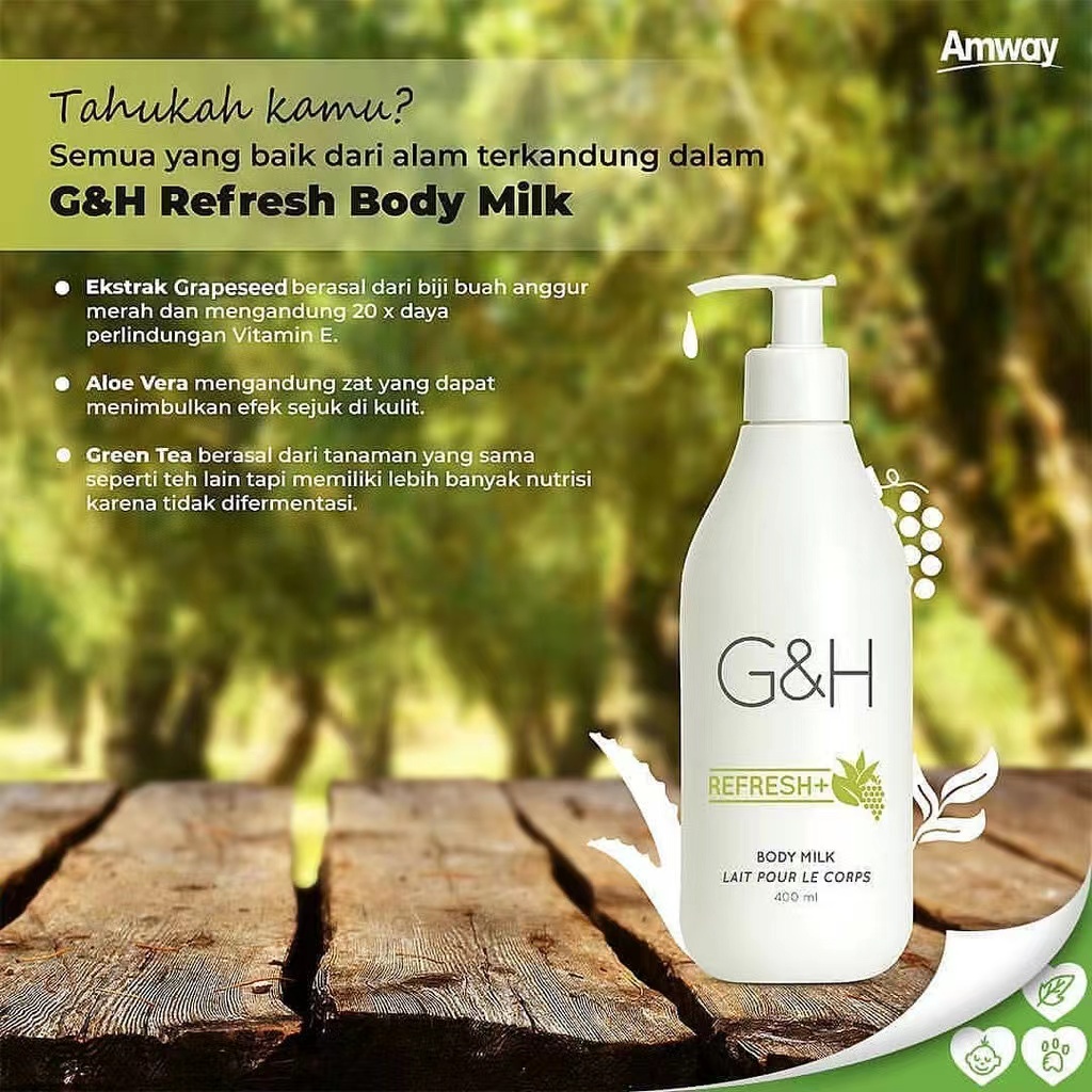 G&H Refresh+ Body Milk 400ml | Shopee Malaysia