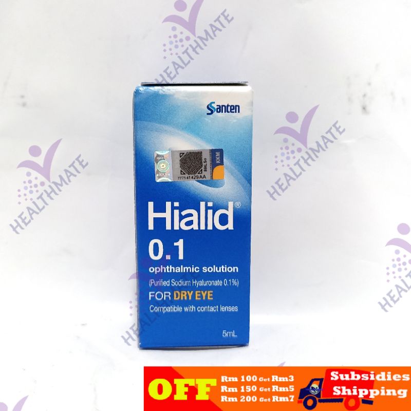 Hialid 0.1 Ophthalmic Solution (5ML) | Shopee Malaysia