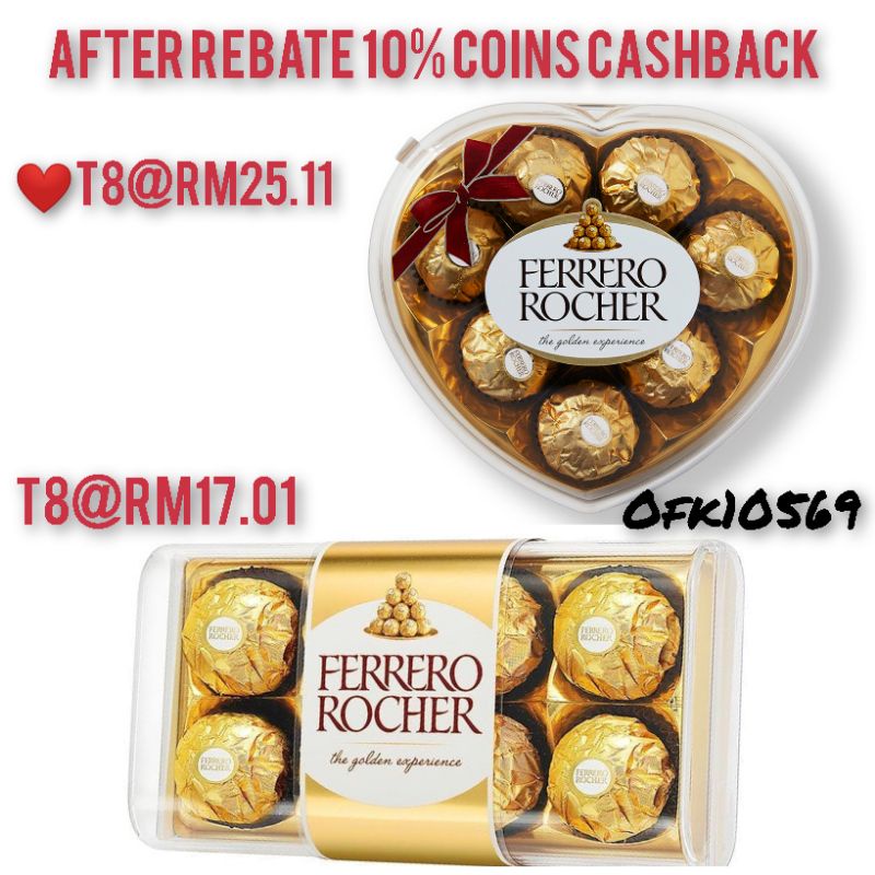 Ferrero Rocher Chocolate T8 100GM ( Made In Italy ) | Shopee Malaysia