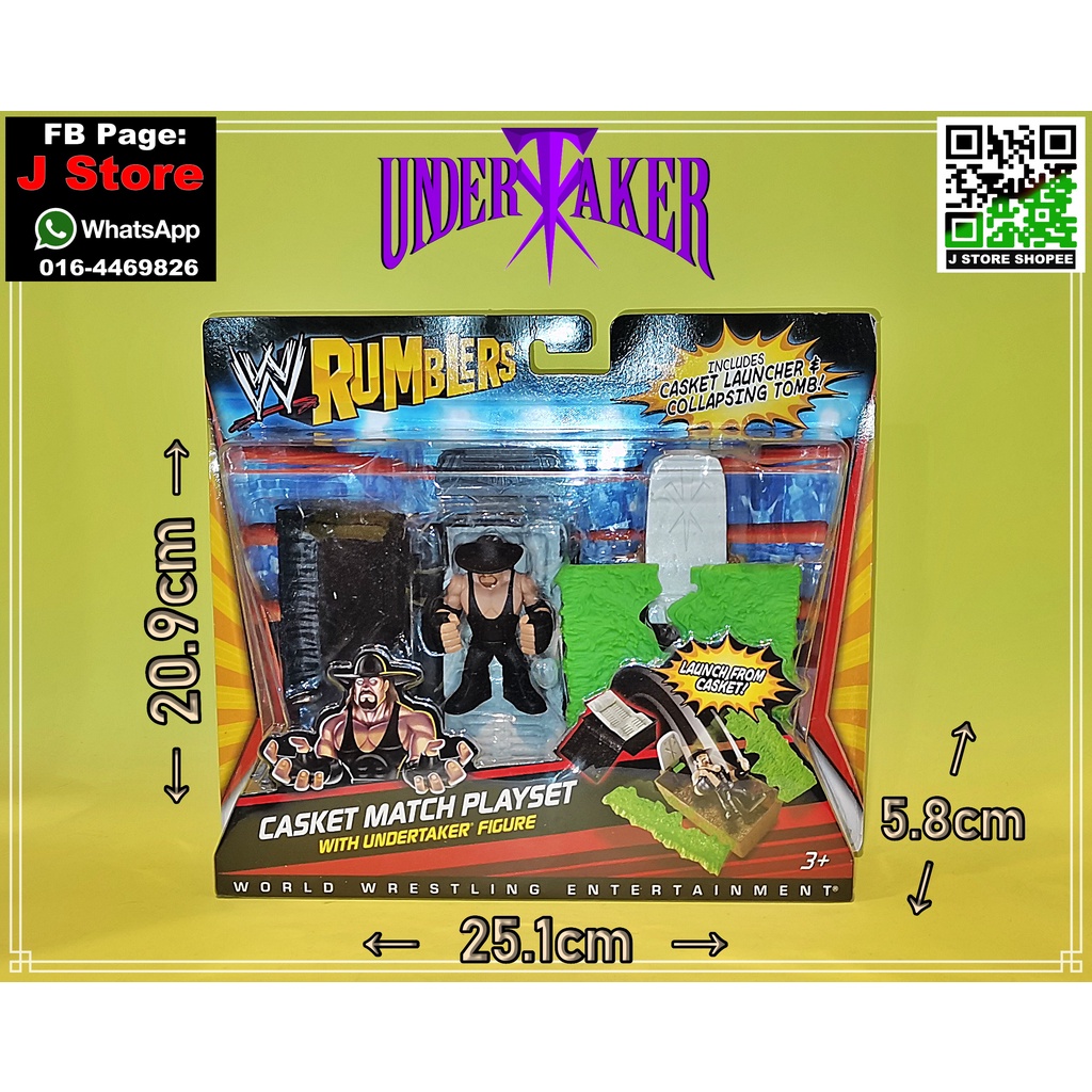 WWE casket match playset with undertaker figure ( J Store ) | Shopee ...