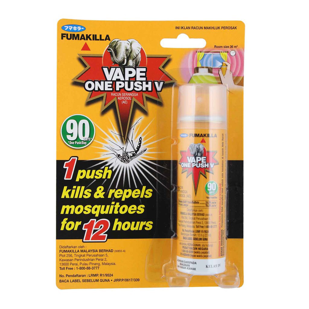 Fumakilla Vape One Push 90 Days | Shopee Malaysia