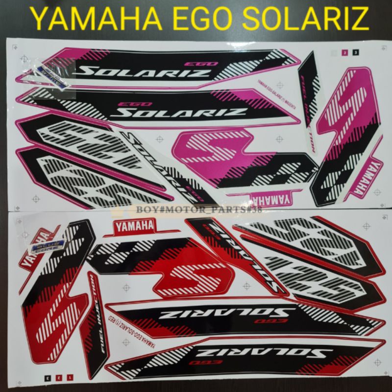 YAMAHA EGO SOLARIZ ( 1 ) BODY STICKER ( READY STOCK ) | Shopee Malaysia