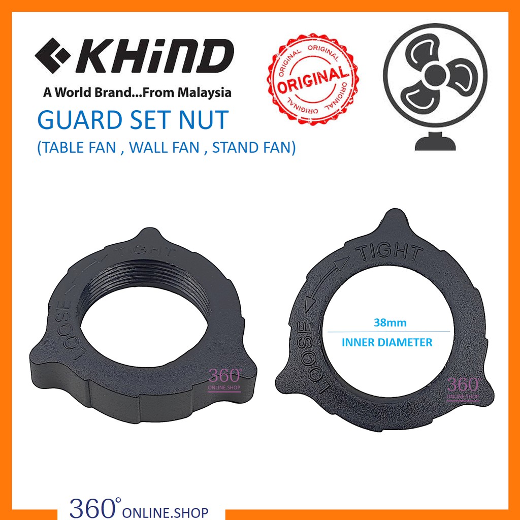 Khind Replacement Table Fan Stand Fan Wall Fan Guard Nut Set Fan Net ...