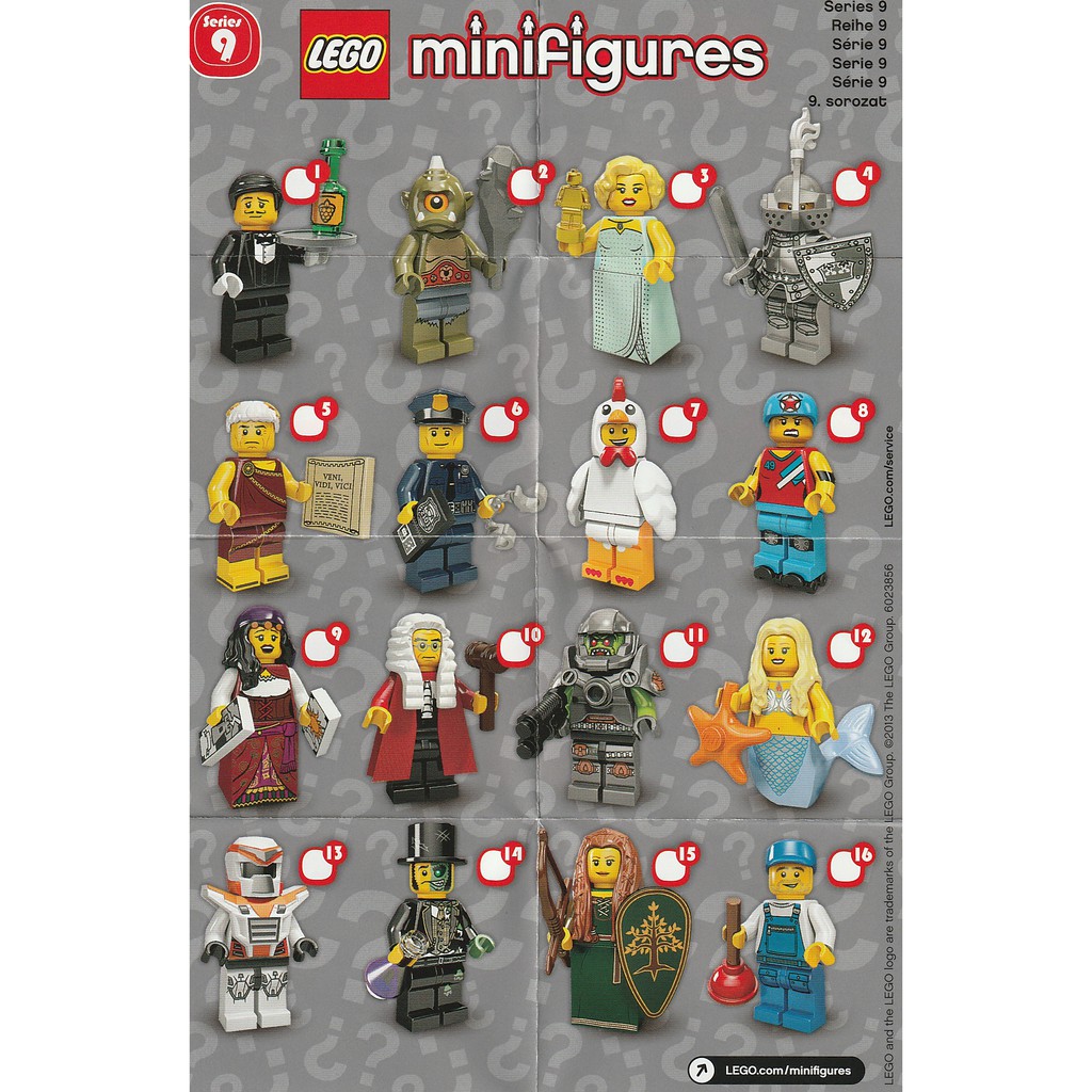 LEGO 71000 SERIES 9 COLLECTIBLES MINIFIGURES 2013 CMF RETIRED RARE ...