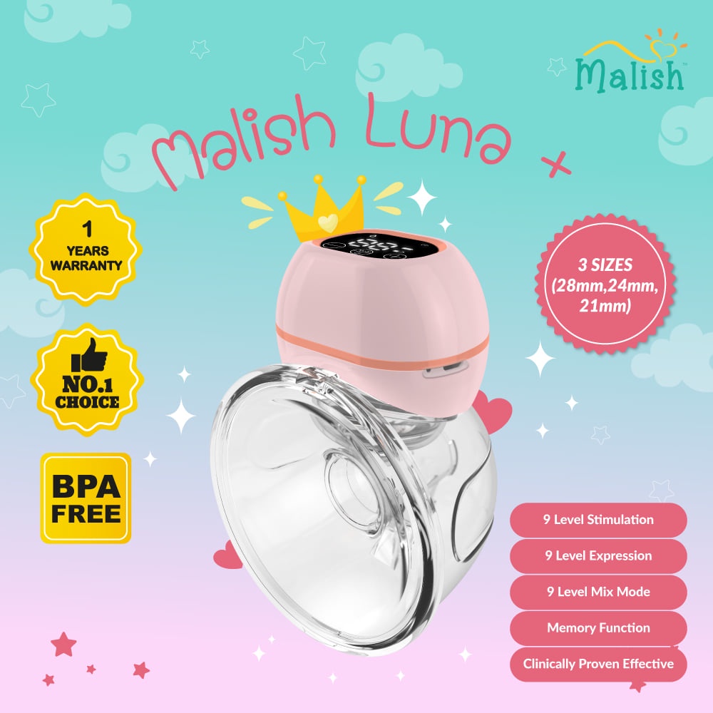 [NEW ARRIVAL] MALISH Wearable Breast Pump Luna Plus/ Breastpump ...