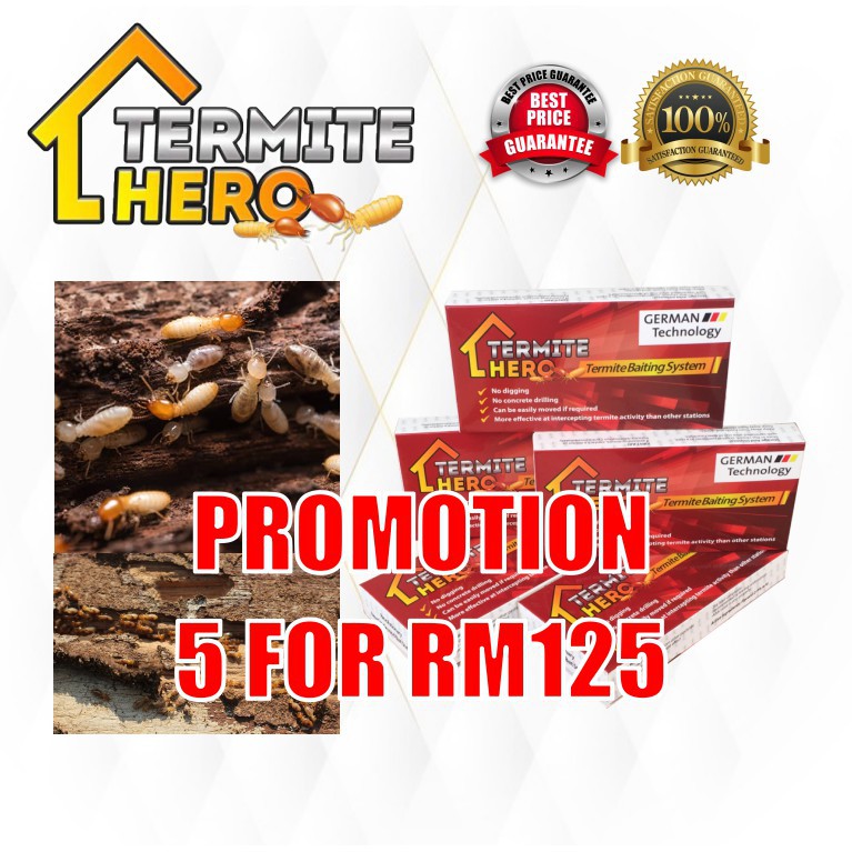 perkakas rumah Termite Baiting Station TERMITE HERO / Termite box / Sistem Umpan Anai-anai ...