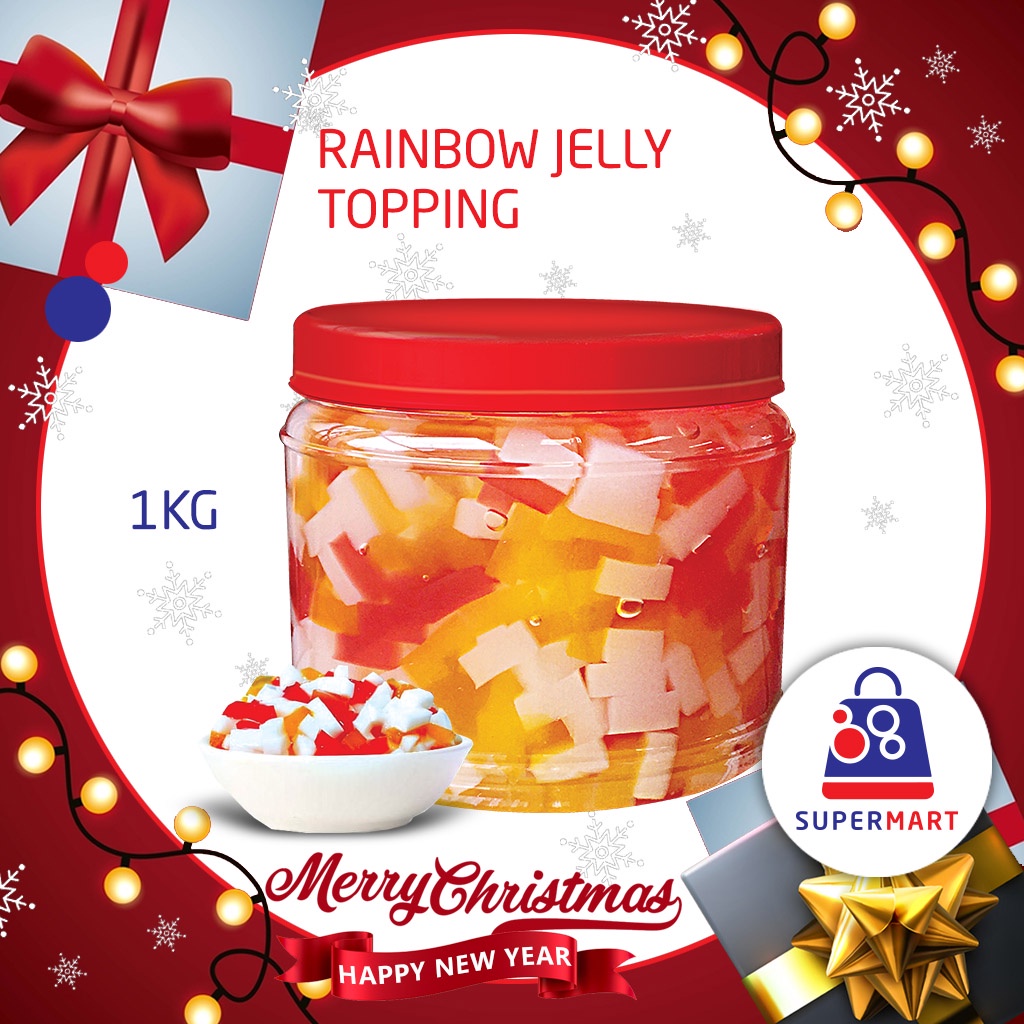 RAINBOW JELLY / JELI PELANGI 1KG HALAL (TOPPING FOR AIS BATU CAMPUR aka ...