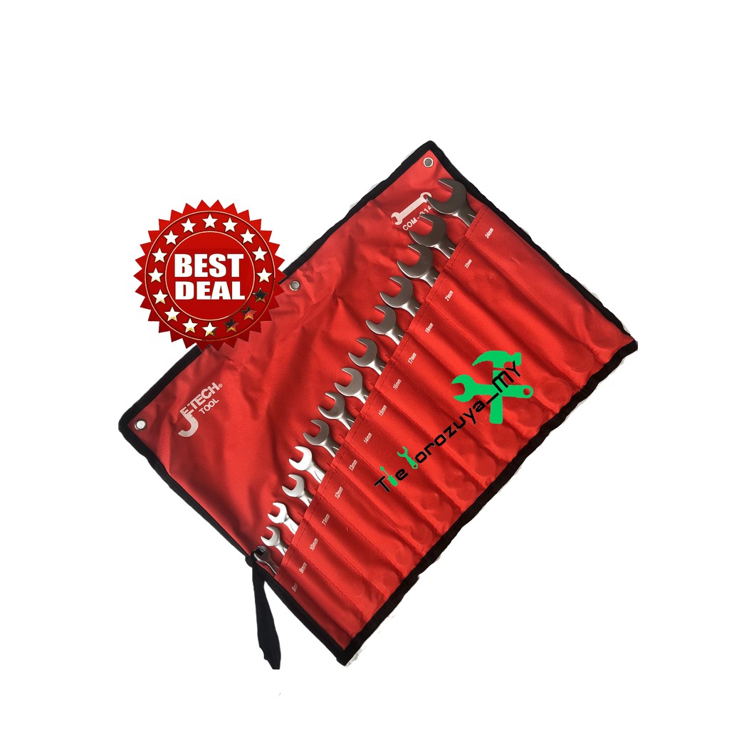 [JETECH] 14pcs COMBINATION WRENCH - HEAVY DUTY SPANAR SET 8 - 24MM ...