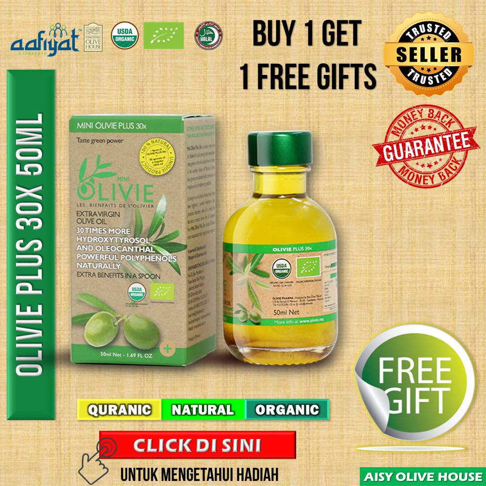 MINYAK ZAITUN OLIVIE PLUS 30X (50ML) OLIVE HOUSE | Shopee Malaysia