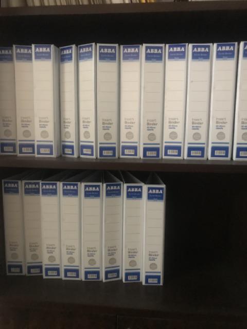 ABBA 2D Ring File (White) Insert Binder / Fail Kulit Keras Putih ...