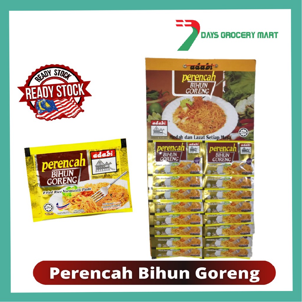 7DAYS: Adabi Perencah Bihun Goreng 1 Papan 16X30g/Perencah Bihun Goreng ...