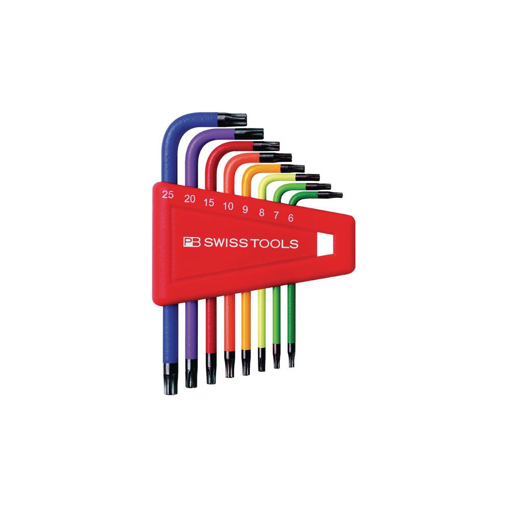 PB SWISS TOOLS Hex Key L-wrenches Set (mm) (Rainbow), P/N: PB 410.H 6 ...
