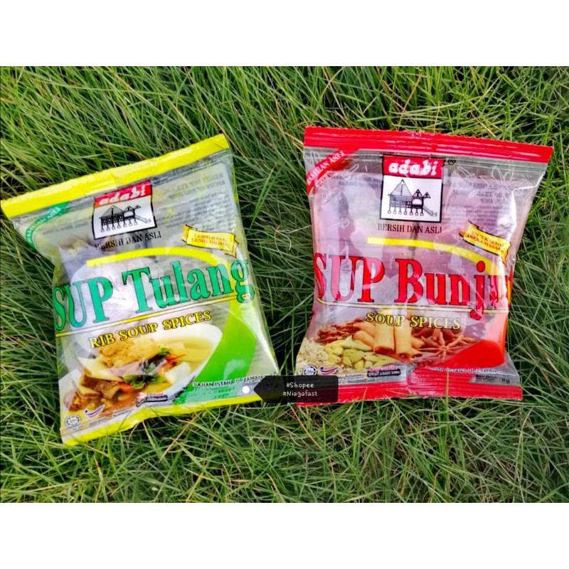 ADABI Sup Bunjut / ADABI Sup Tulang / Soup spices | Shopee Malaysia