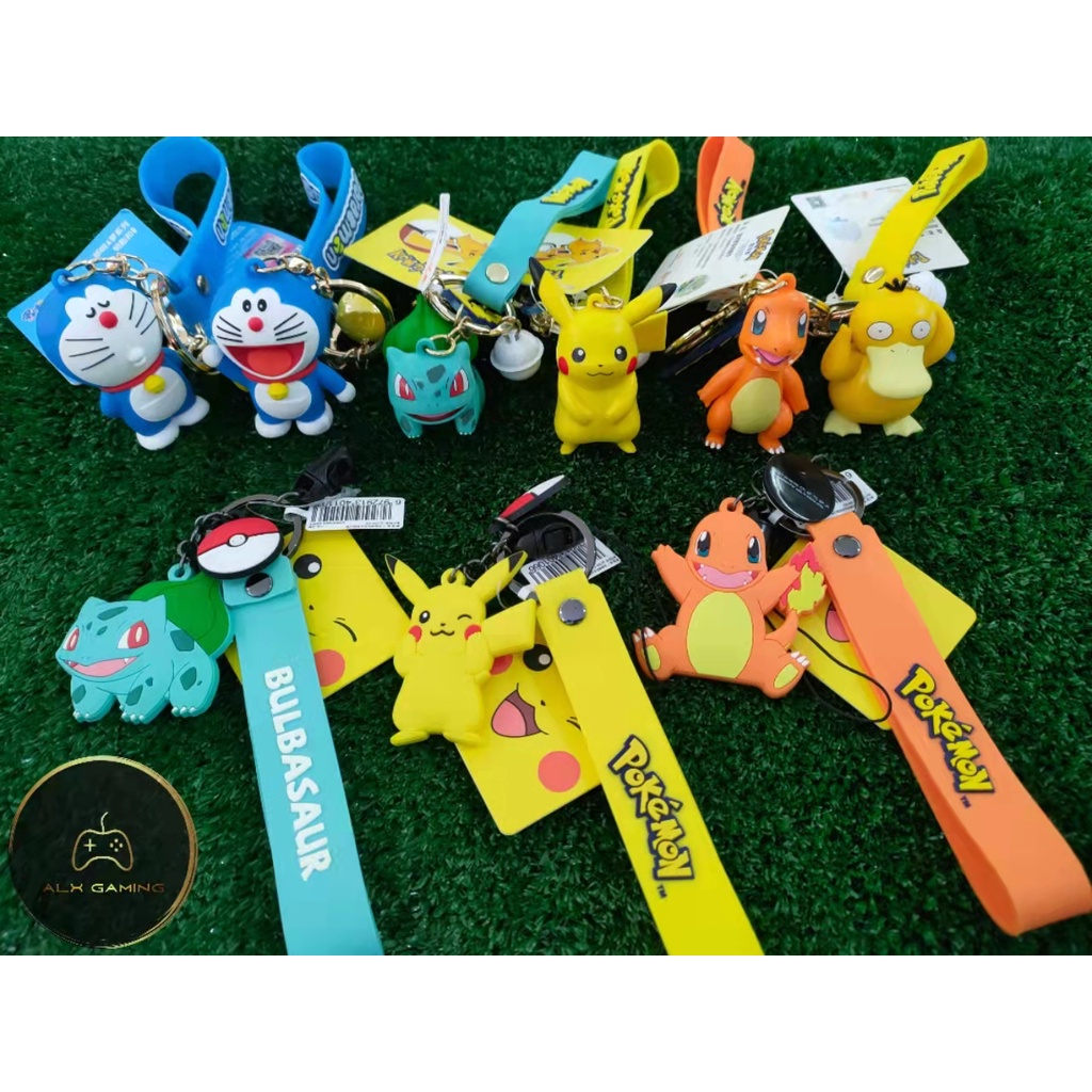 [NEW] Original Doraemon & Pokemon Pikachu Charmander Psyduck Bulbasaur ...