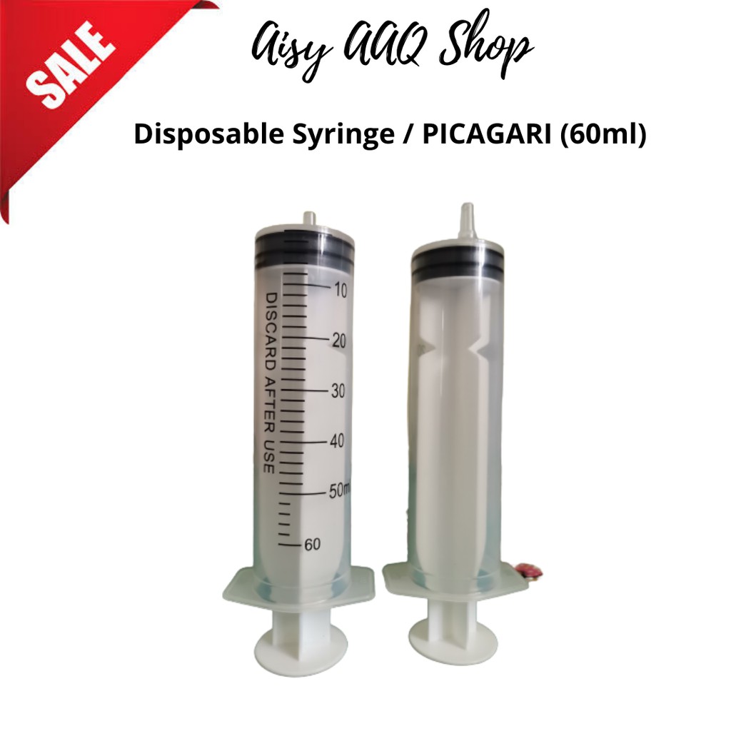 Disposable Syringe Picagari 50ml Penyukat Air Baja | Shopee Malaysia