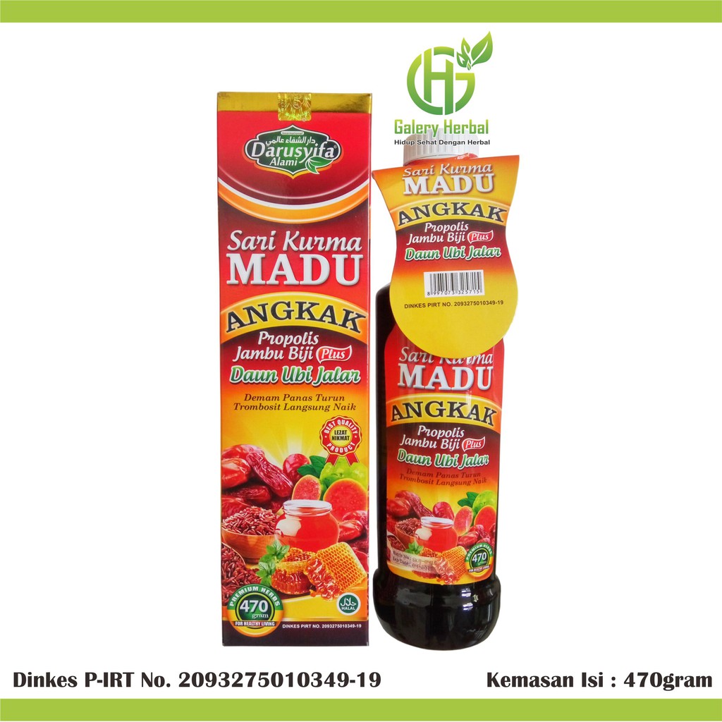 Sari Kurma Madu Angkak Darusyifa | Honey Angkak Plus For Dbd Typus ...