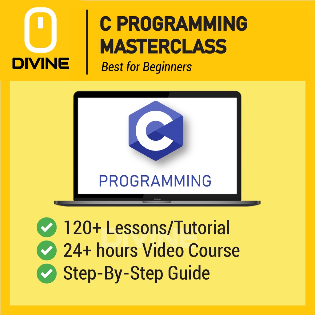 Video Course Learn C Programming Masterclass Python C C C C Java Javascript Php Css