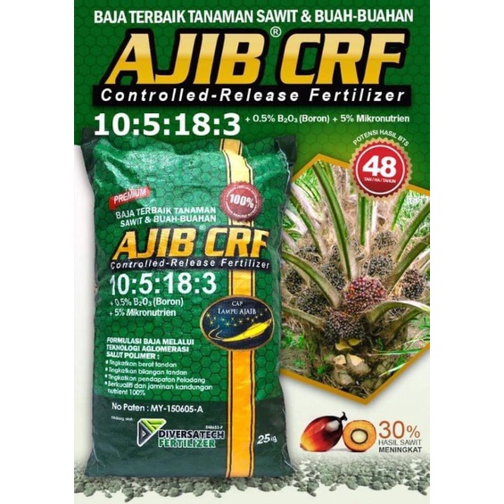 [HOT SALE] BAJA AJIB CRF (25KG) Baja Terbaik untuk tanaman sawit dan buah-buahan. | Shopee Malaysia