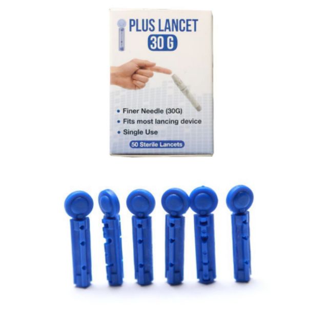 Plus Blood Lancet 30G (50 pieces sterile lancets) | Shopee Malaysia