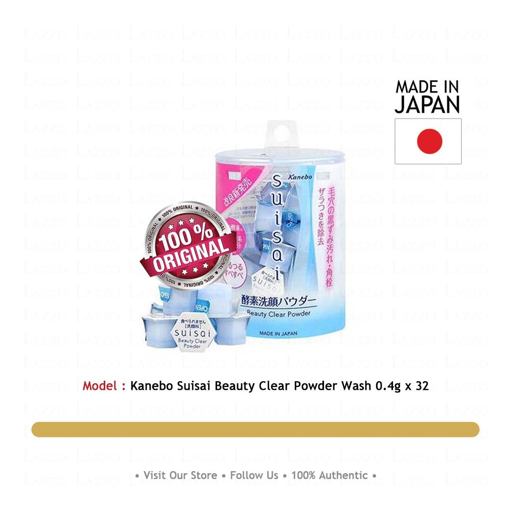 (Ready Stock) Kanebo Suisai Beauty Clear Powder Wash 0.4g x 32 - 100% Original | Shopee Malaysia