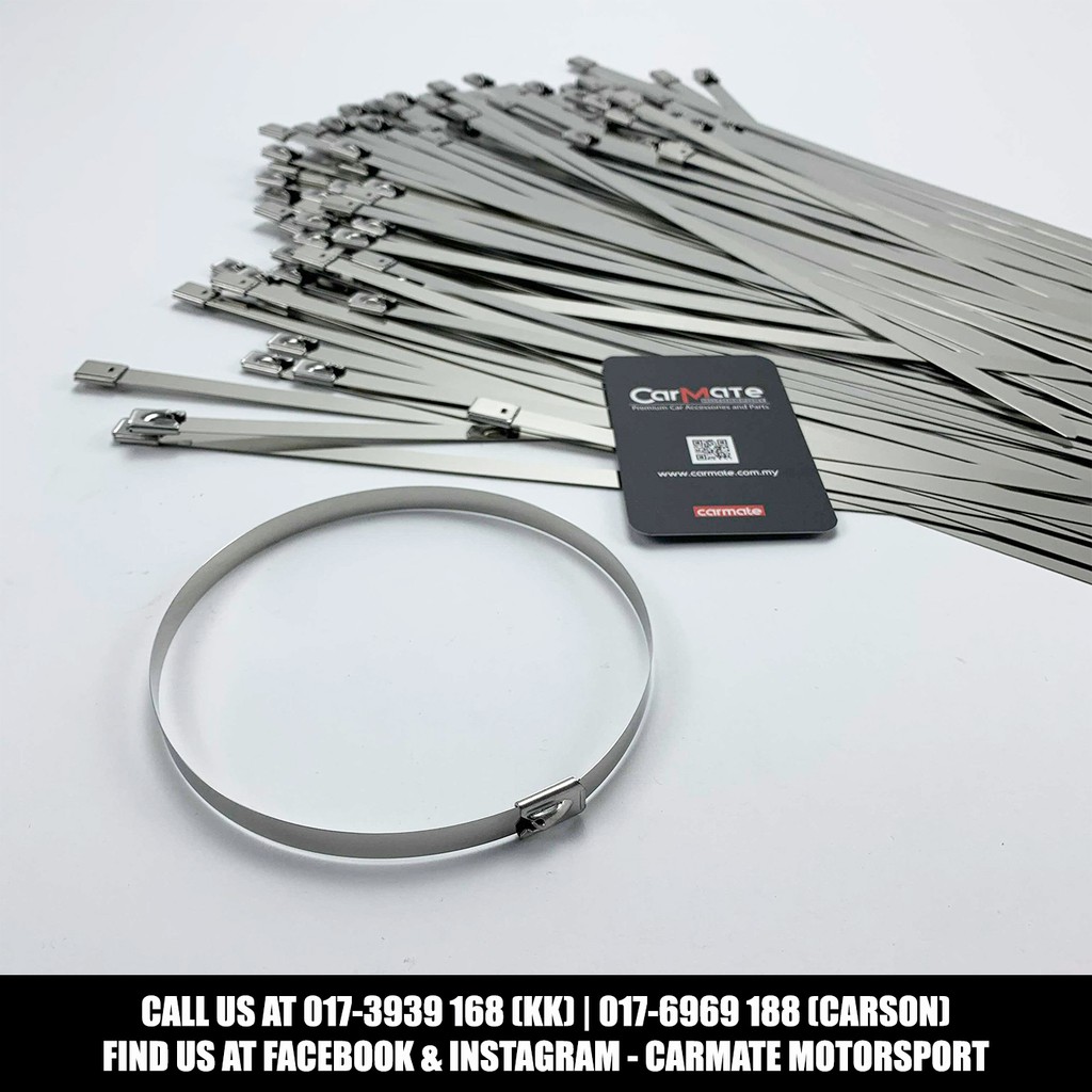 High Quality Stainless Steel Exhaust Heat Wrap Tie Clamp Lock Ekzos ...