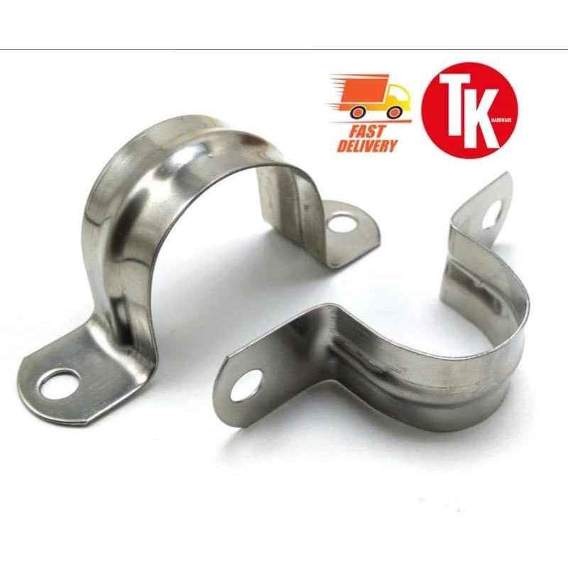 Pipe Clip GI / Iron metal (GI) U Clip Shaped Saddle pipe Clip | Shopee ...
