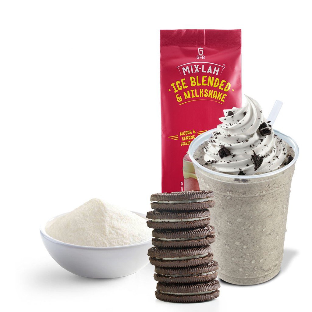 GFB MIX-LAH Serbuk Ice Blended dan Air Balang powder - Cookie Cream ...
